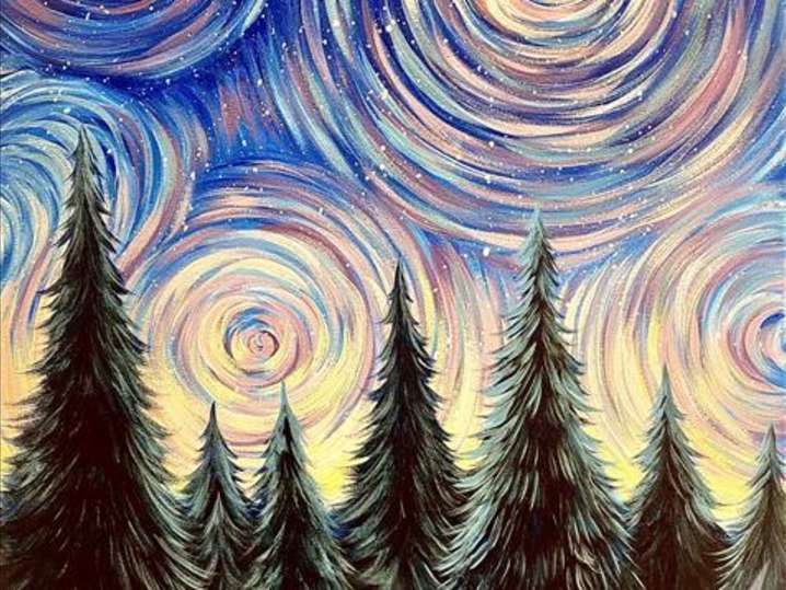 Paint and Sip - Sky Swirls - San Antonio | Classpop!