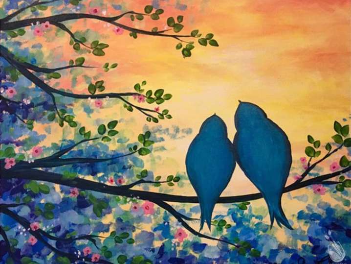 Paint and Sip - Birds of a Feather- Date Night - Houston | Classpop!