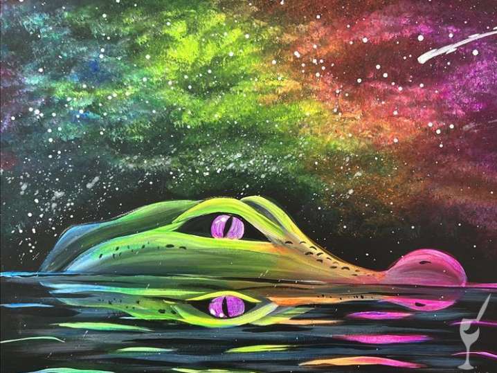 Paint and Sip - Glowing Gators - Houston | Classpop!