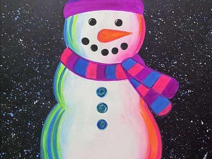 Paint and Sip - Funkadelic Snowman - Austin | Classpop!