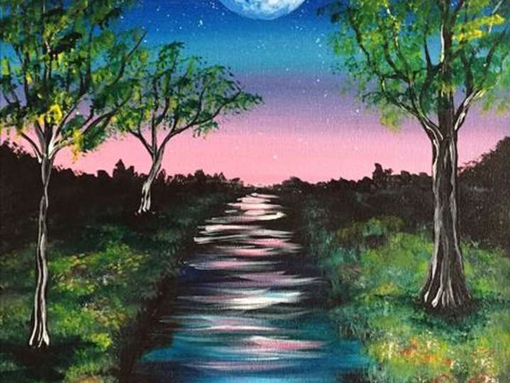 Paint and Sip - Moon Reflections - San Antonio | Classpop!
