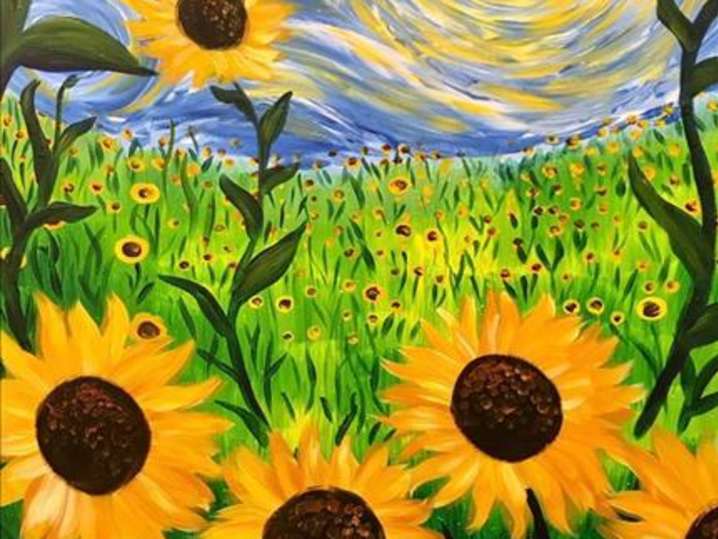 Paint and Sip - Van Gogh Inspired Sunflower Painting - Denver | Classpop!