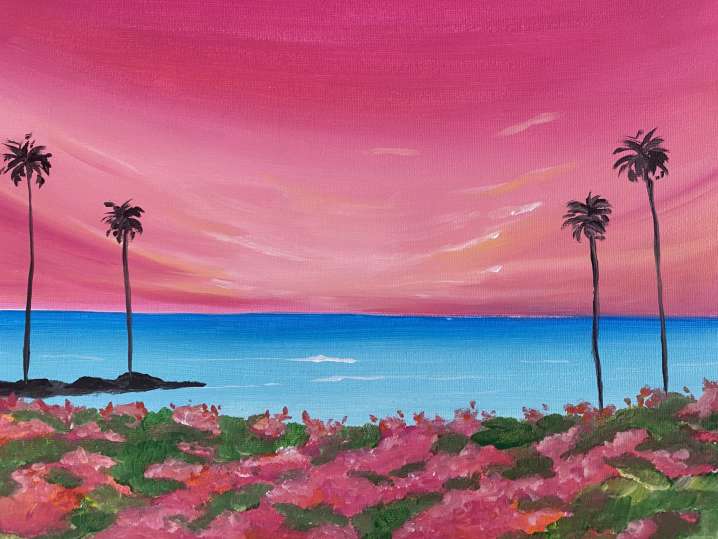 Paint and Sip - Pink Island Sky - Orange County | Classpop!
