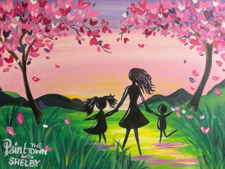 Paint and Sip - Spring Stroll with Mom | Classpop!