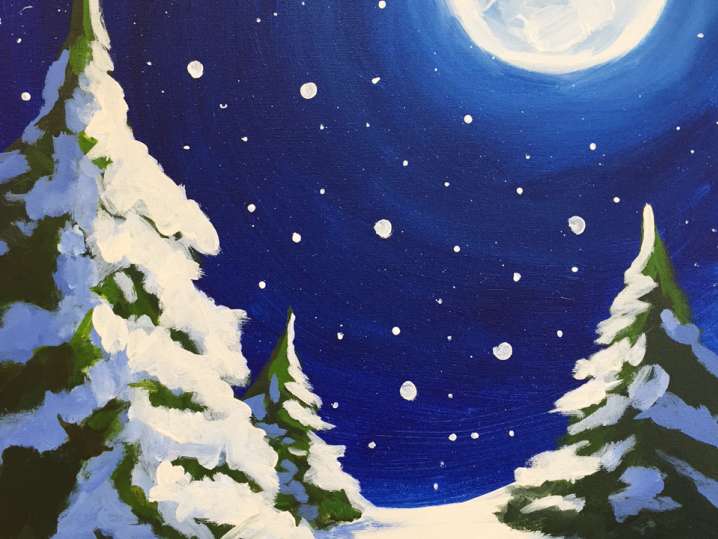 Paint and Sip - Alpine Moon - Norman | Classpop!