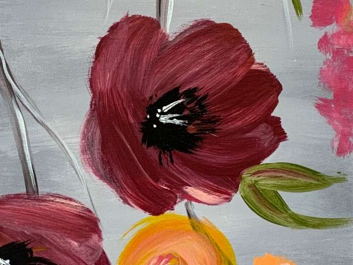 Paint and Sip - Cabernet Bouquet - Tyler | Classpop!