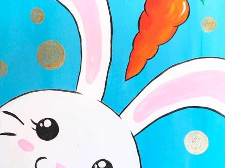 Paint and Sip - Funny Bunny - Brick | Classpop!