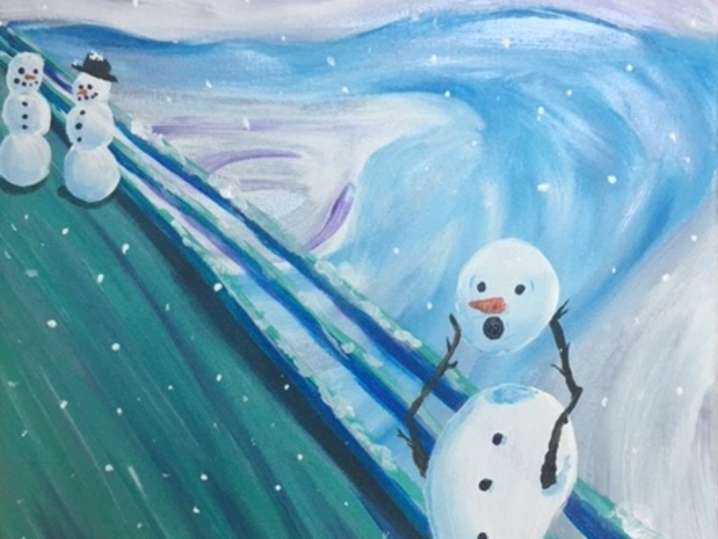 Paint and Sip - Snowman Scream - Hackettstown | Classpop!