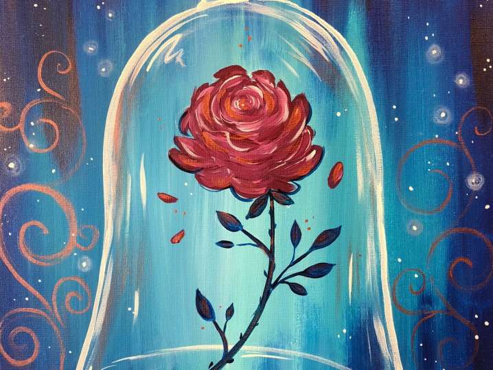 Paint and Sip - Enchanted Rose - East Brunswick | Classpop!