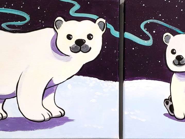 Paint and Sip - Polar Pals - Norfolk | Classpop!