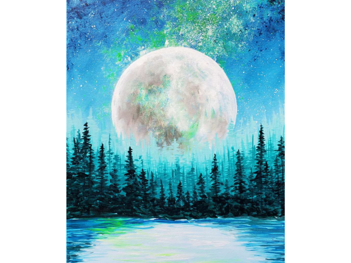 Paint and Sip - Moon Over the Pines - Chicago | Classpop!
