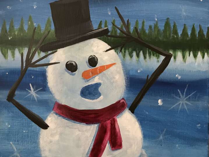 Paint and Sip - Snowman Scream - Los Angeles | Classpop!