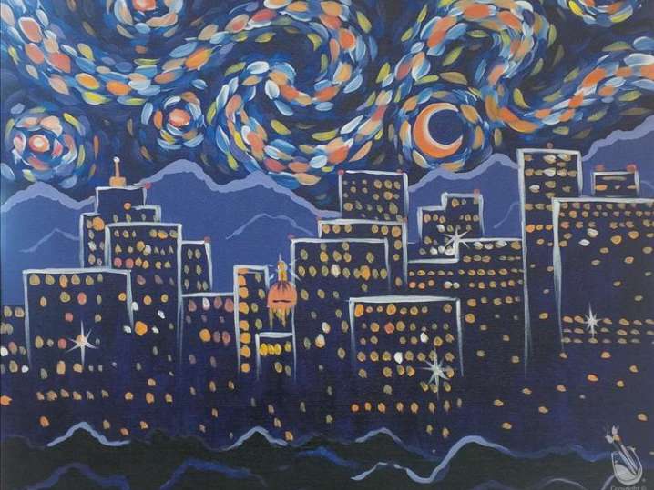Paint and Sip - Starry Denver Night - Denver | Classpop!