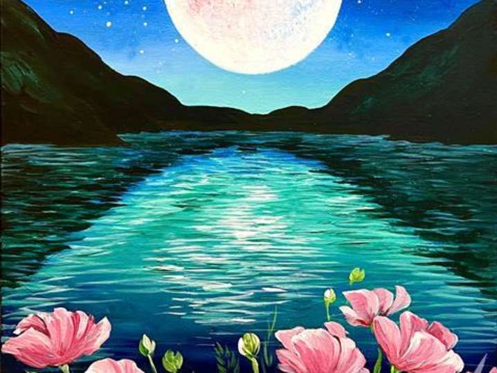Paint and Sip - Nighttime Poppy Moon - Denver | Classpop!