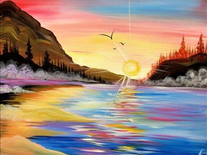 Paint and Sip - Vibrant Shoreline - Denver | Classpop!