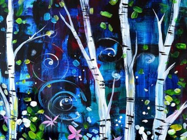 Paint and Sip - Whimsical Birch Grove - Houston | Classpop!
