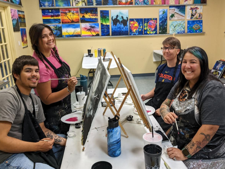 Paint and Sip - Pretty Petals in Pink - Houston | Classpop!