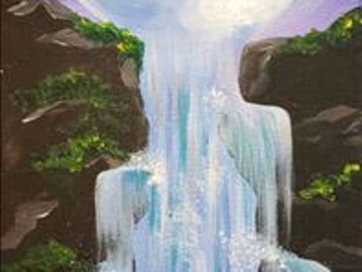 Paint and Sip - Moonlight Waterfall - Houston | Classpop!