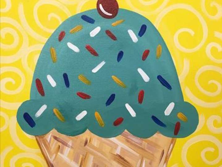 Paint and Sip - My Favorite Cone - Houston | Classpop!