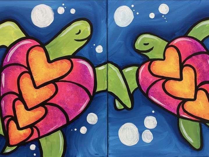 Paint and Sip - Swimming Together - Colorado Springs | Classpop!