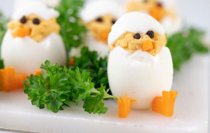 Deviled Egg Chicks Recipe | Cozymeal