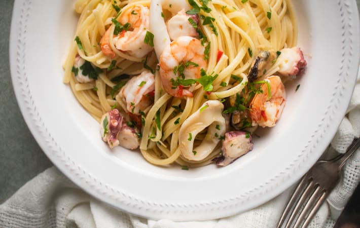 Seafood Linguini Recipe | Cozymeal