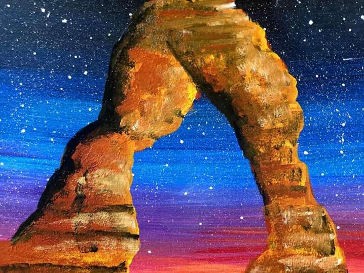 Paint and Sip - Delightful Desert Arch - San Diego | Classpop!