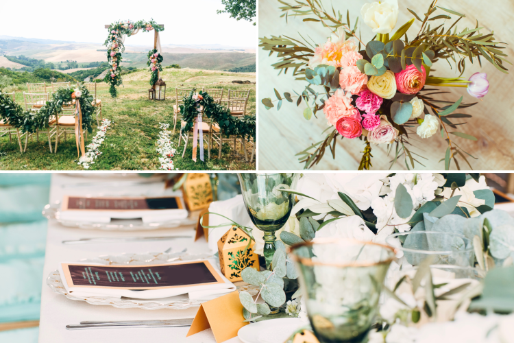 spring wedding colours