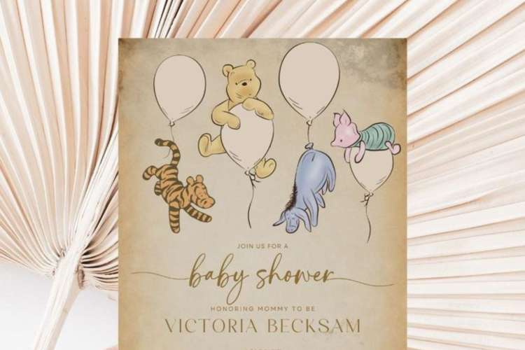 Winnie The Pooh Baby Shower Borders