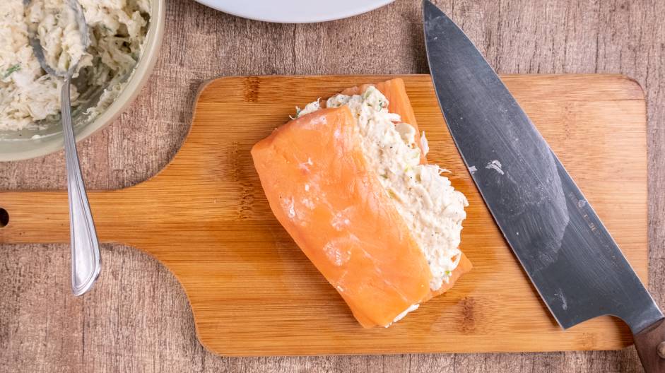 Crab Stuffed Salmon Recipe | Cozymeal