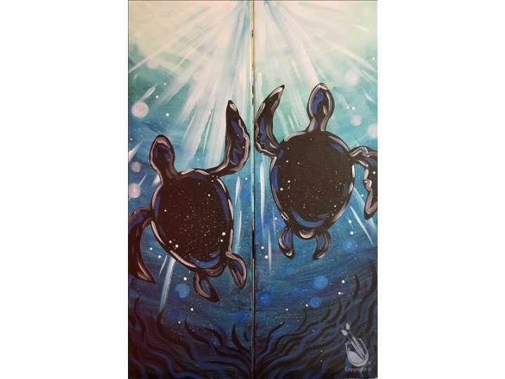 Paint and Sip - Two Turtle Twins - Houston | Classpop!