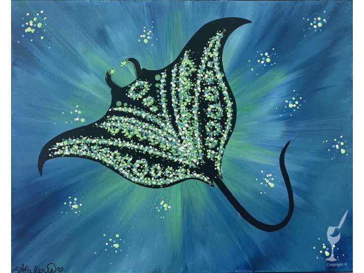 Paint and Sip - Mesmerizing Manta Ray - Houston | Classpop!