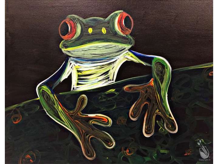 Paint and Sip - Charming Tree Frog - Colorado Springs | Classpop!