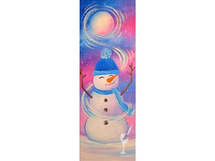 Paint and Sip - Happy, Dancing Snowman - Austin | Classpop!