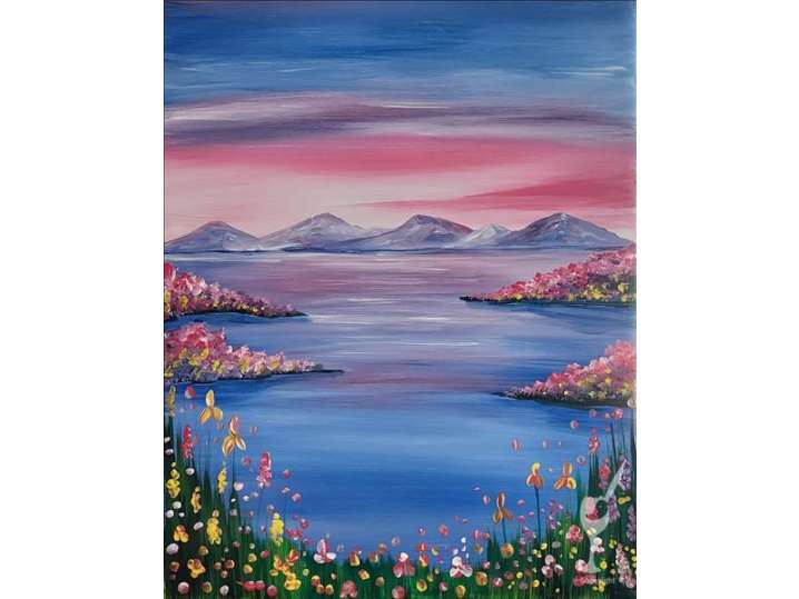 Paint and Sip - Mountains in Spring - San Antonio | Classpop!