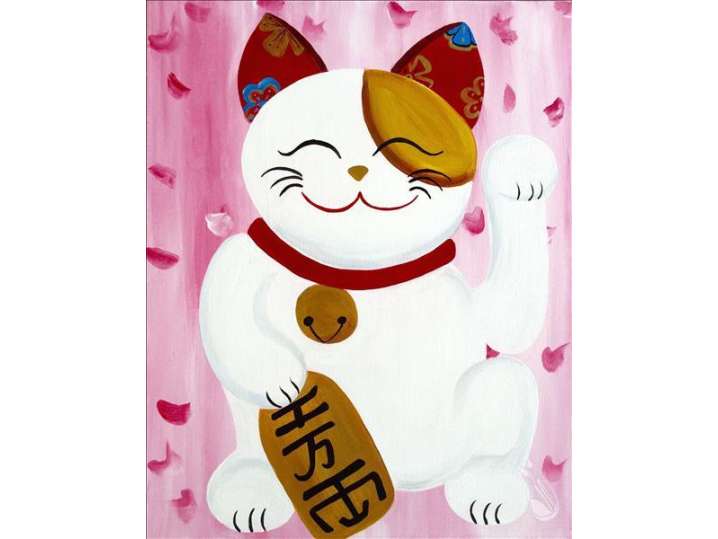 Paint and Sip - Maneki-Neko Cat - Houston | Classpop!