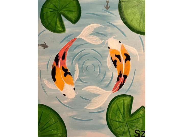 Paint and Sip - Curious Koi - Indianapolis | Classpop!