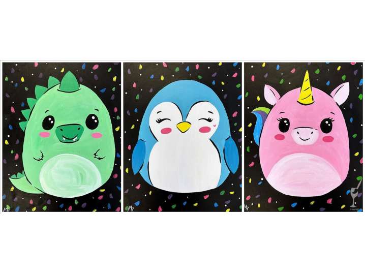 Paint and Sip - Starry Night Animals - Family Fun - Pasadena | Classpop!