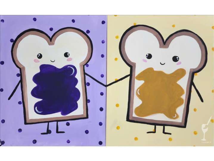 Paint and Sip - Peanut Butter and Jelly - Family Fun - Denver | Classpop!