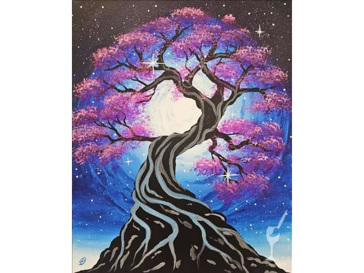 Paint and Sip - A Mystical, Galactic Tree - Houston | Classpop!