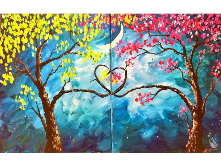 Paint and Sip - Trees Full of Love - Houston | Classpop!