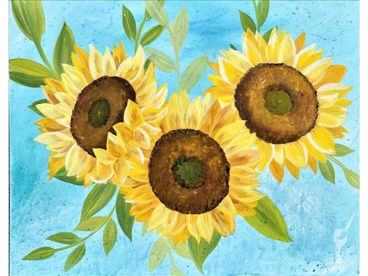 Paint and Sip - Sunflower Trio - Houston | Classpop!