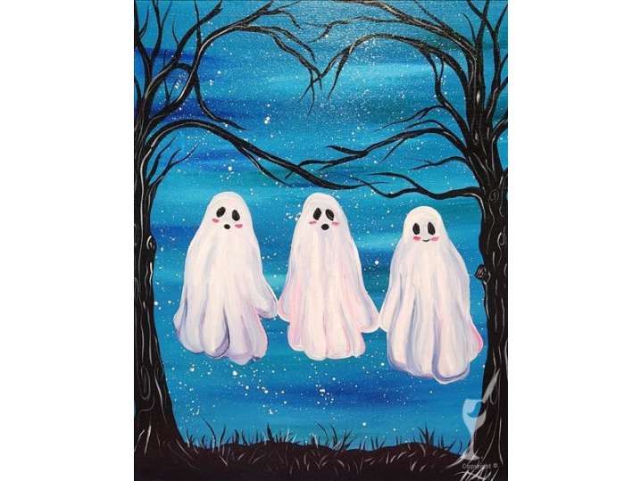 Paint and Sip - The Three Ghosts - Houston | Classpop!