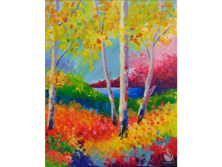 Paint and Sip - Trees Full of Light - San Antonio | Classpop!