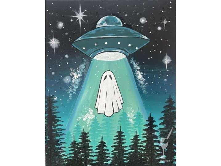 Paint and Sip - Galactic Ghost Adventure - Baytown | Classpop!
