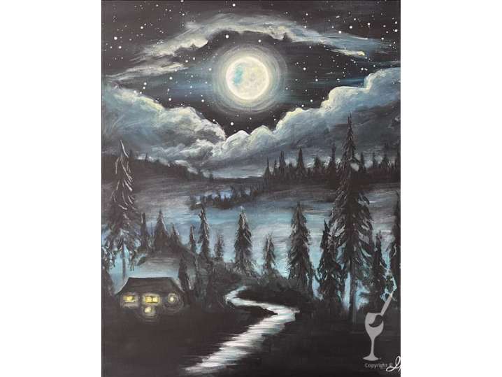 Paint and Sip - Night Cabin - Austin | Classpop!