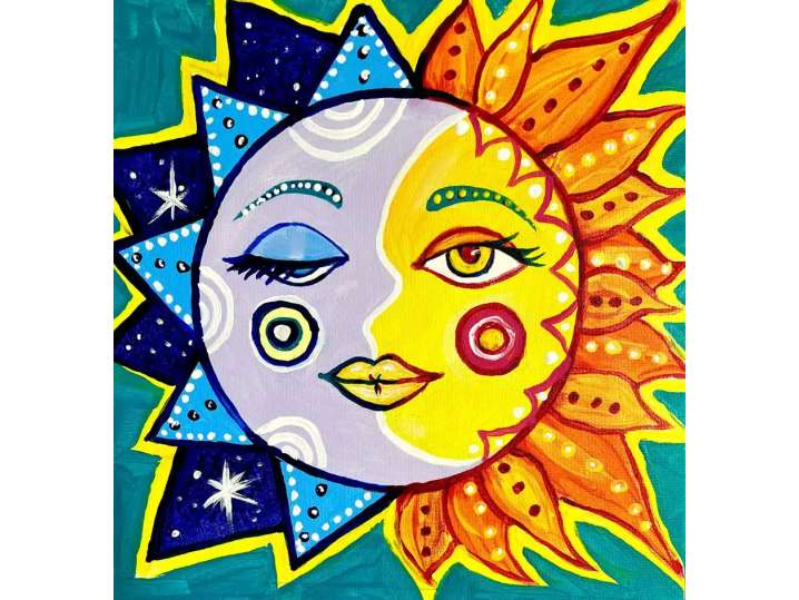 Paint and Sip - Moon and Sun - Orange County | Classpop!