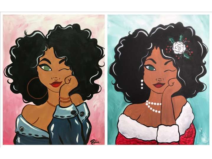 Paint and Sip - Winter Diva - Pearland | Classpop!