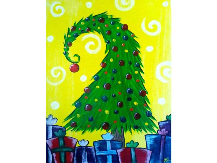 Paint and Sip - Grinch Tree - Tampa | Classpop!