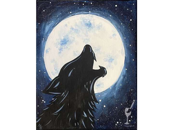 Paint and Sip - Blue Moon Howl - Pasadena | Classpop!